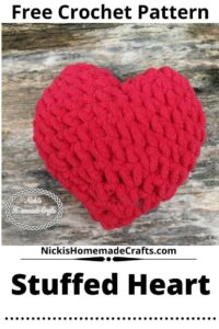 Beautiful Crochet Stuffed Heart - Free Pattern - Nicki's Homemade Crafts
