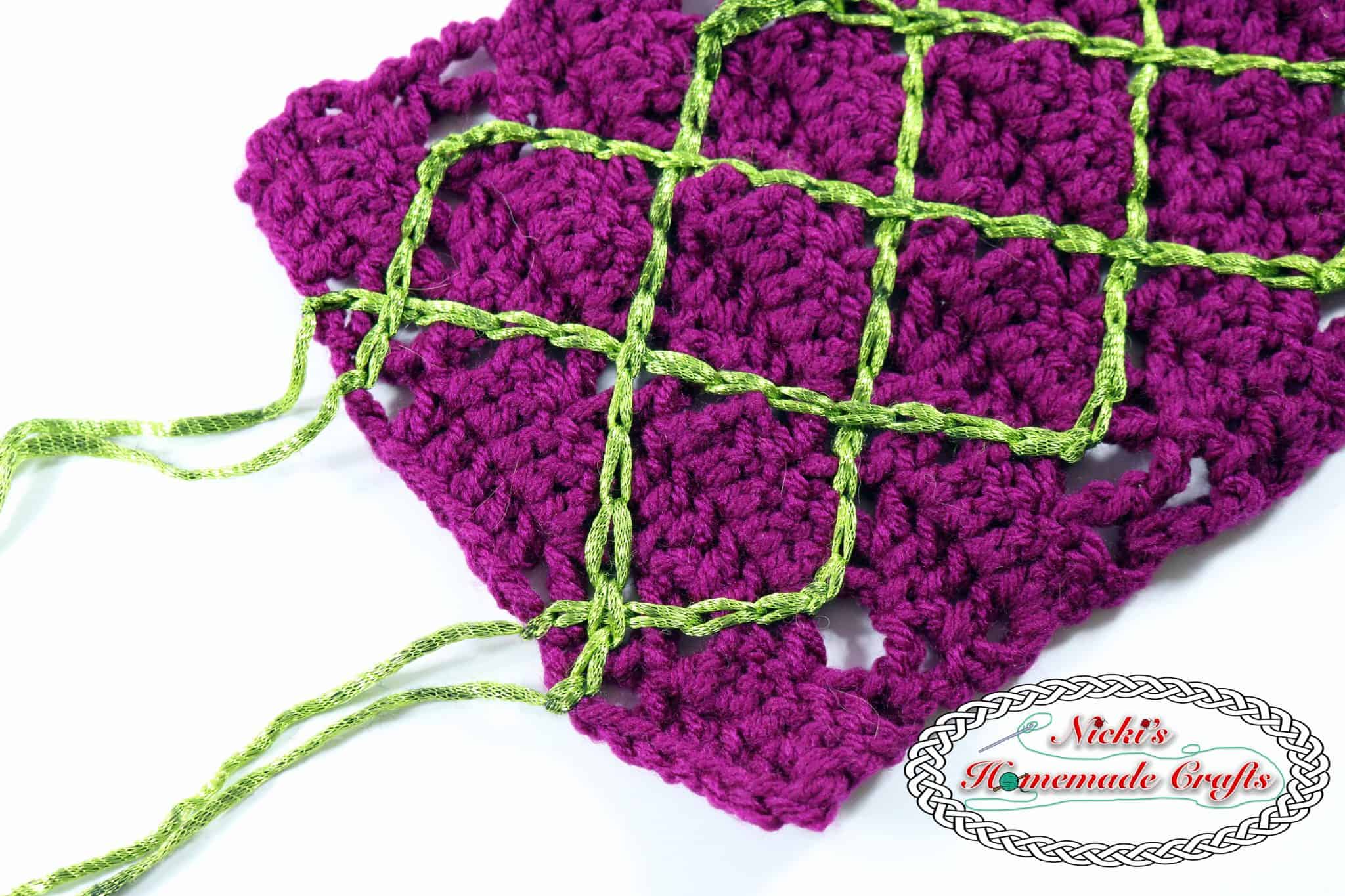 Beautiful Diamond Crochet Scarf - Free Crochet Pattern - Nicki's ...
