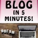 How to START your own BLOG in 5 MINUTES! - Nicki's Homemade Crafts