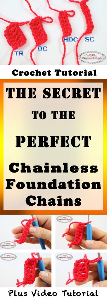 The Secret to the Perfect Chainless Foundation Chain for sc, hdc, dc ...