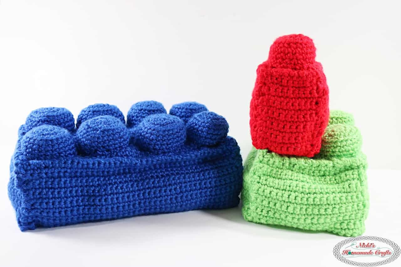 Super Fun Stackable Crochet Bricks - Free Pattern For Kids - Nicki's ...