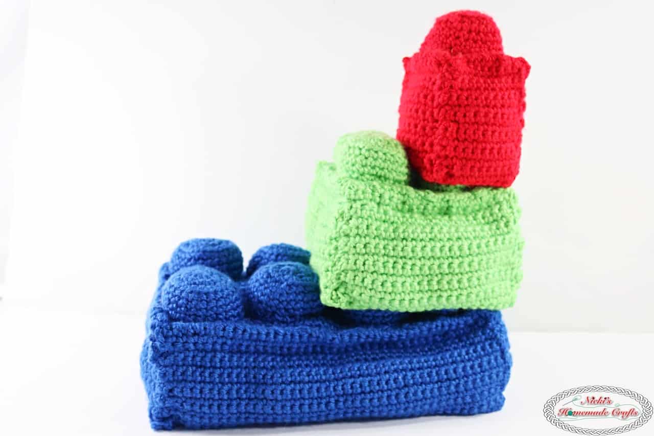 Super Fun Stackable Crochet Bricks - Free Pattern For Kids - Nicki's ...