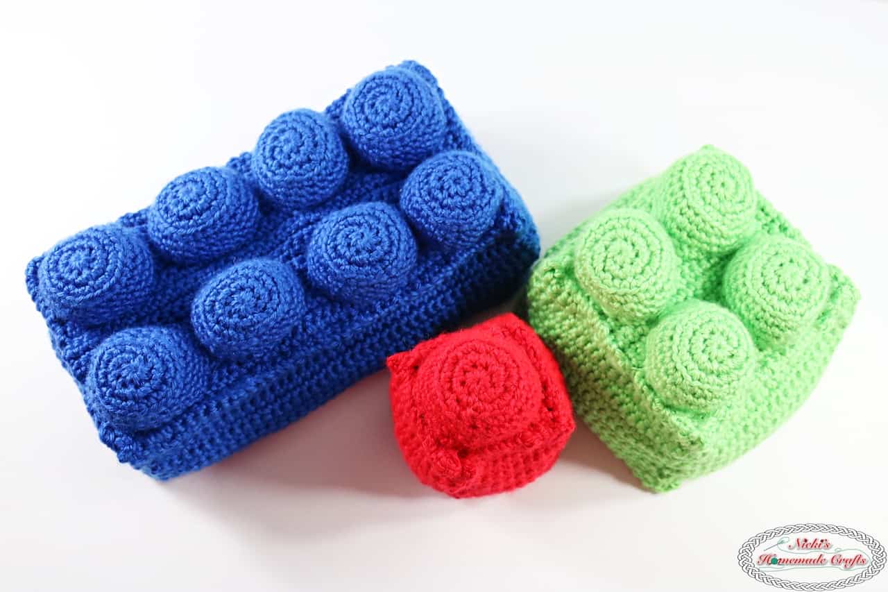 Super Fun Stackable Crochet Bricks - Free Pattern For Kids - Nicki's ...