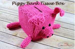 How to crochet a cute Elephant Tissue Box Cover - Free Pattern