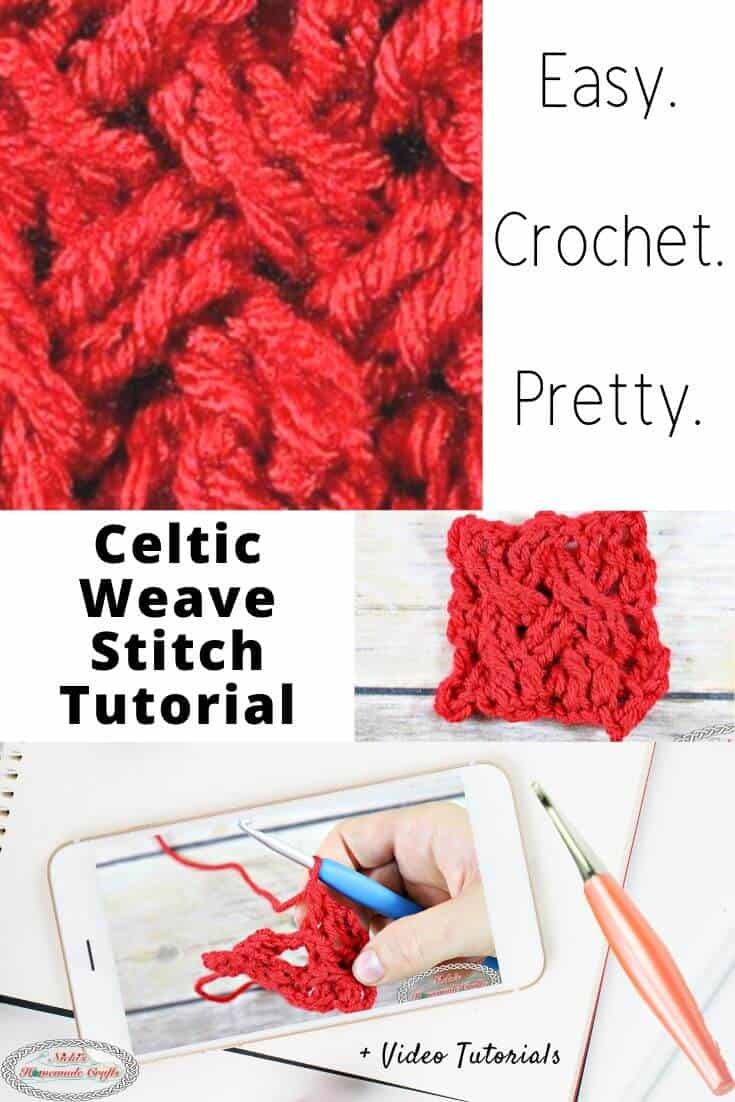 Celtic Weave Crochet Stitch Tutorial - Nicki's Homemade Crafts