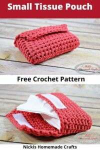 Easy Crochet Tissue Pouch - Free Pocket Tissue Holder Pattern - Nicki's ...