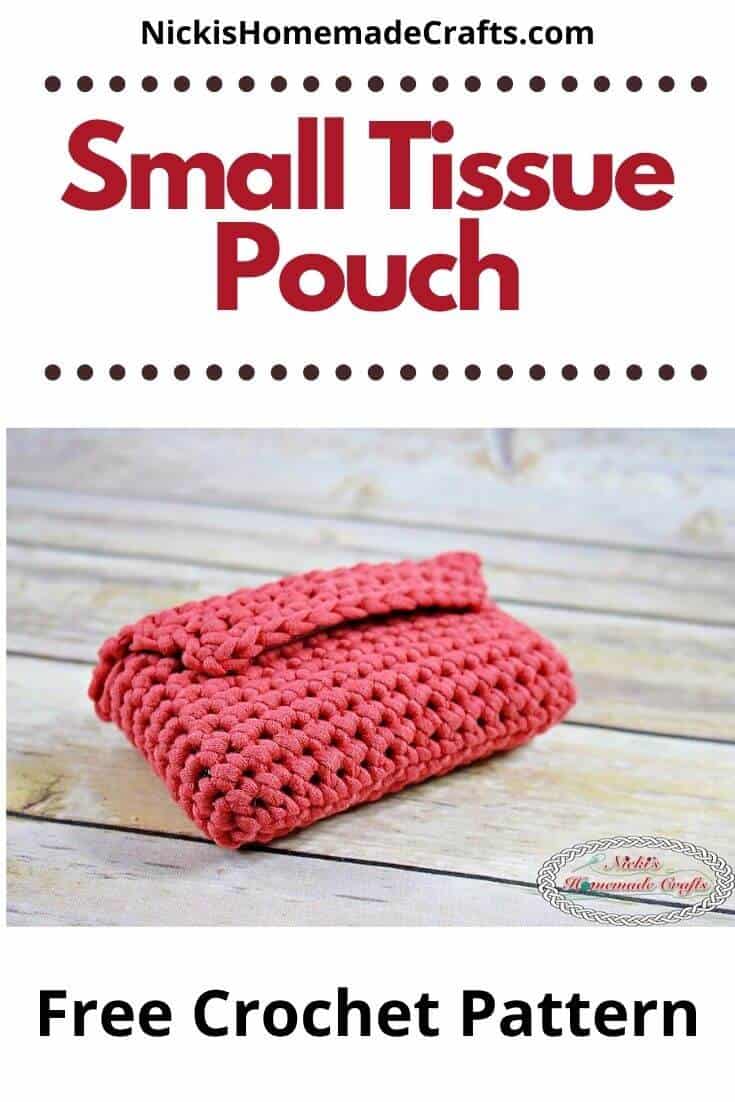 Easy Crochet Tissue Pouch - Free Pocket Tissue Holder Pattern - Nicki's ...