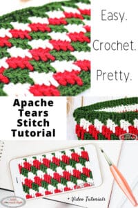 Apache Tears Crochet Stitch FREE Tutorial - Nicki's Homemade Crafts