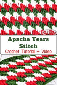 Apache Tears Crochet Stitch FREE Tutorial - Nicki's Homemade Crafts