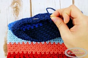 Crochet Sunset Hat with Night Sky Pom-Pom - Free Pattern - Nicki's ...