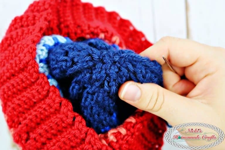 Crochet Sunset Hat with Night Sky Pom-Pom - Free Pattern - Nicki's ...