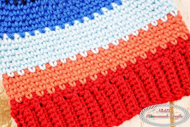 Crochet Sunset Hat with Night Sky Pom-Pom - Free Pattern - Nicki's ...