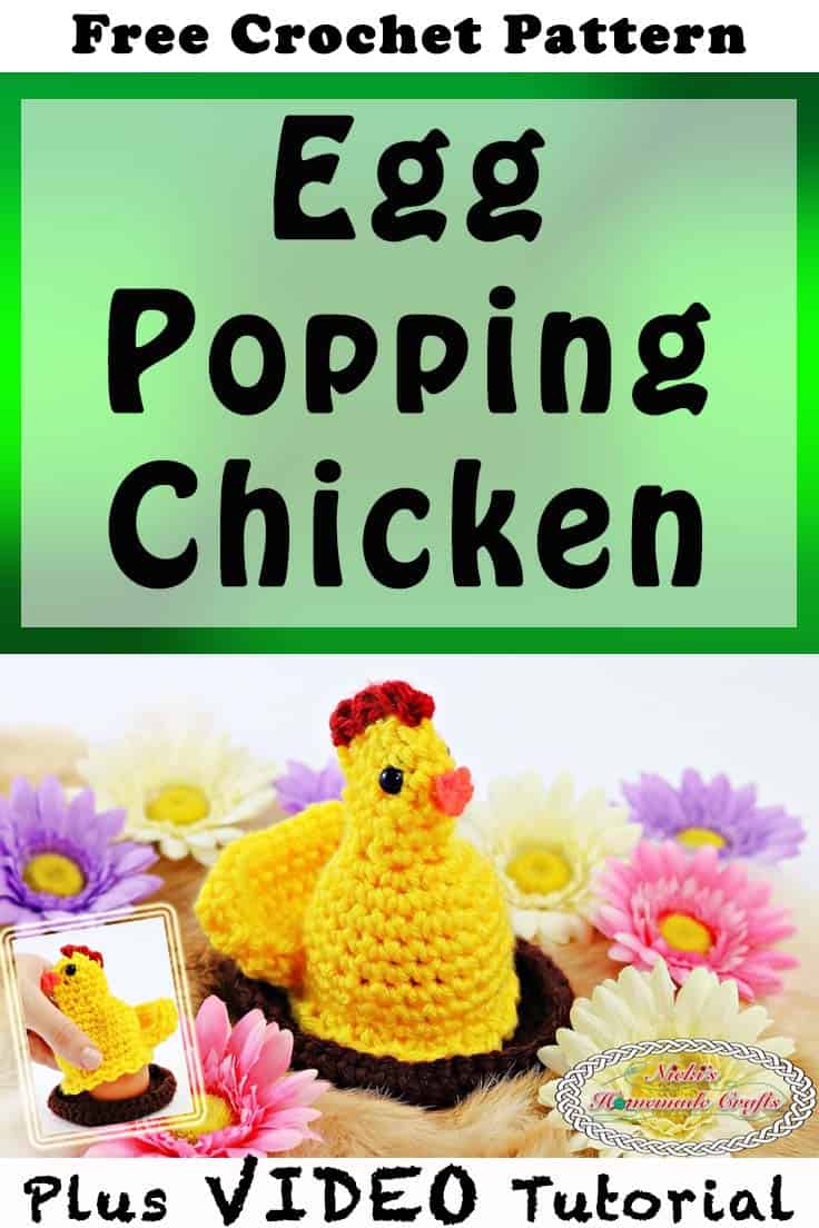 Crochet Chicken Egg Warmer - Nicki's Homemade Crafts