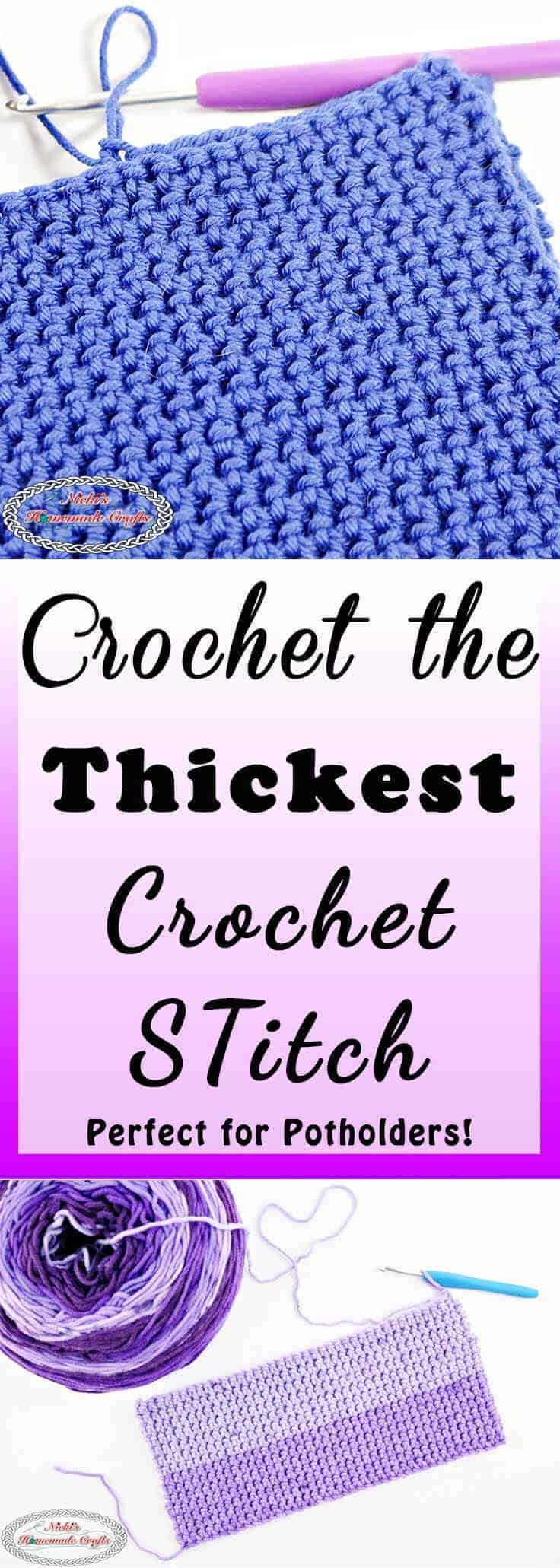 Thermal Stitch Crochet Tutorial - Nicki's Homemade Crafts