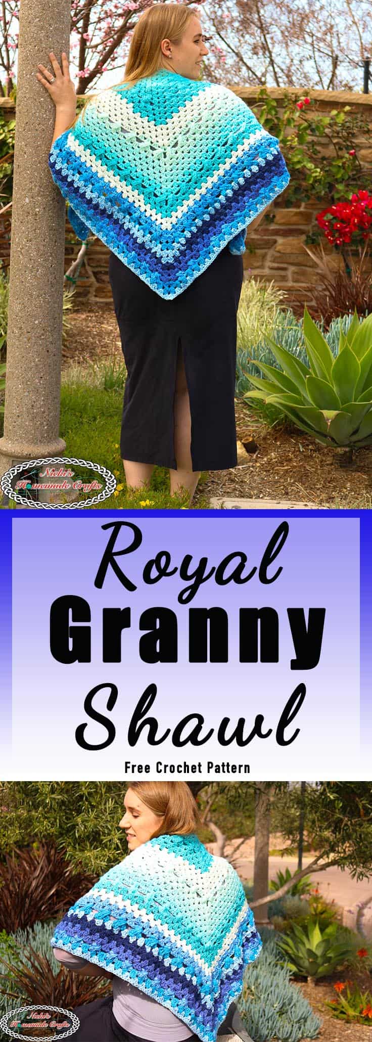 Beautiful Crochet Granny Shawl Pattern - Nicki's Homemade Crafts