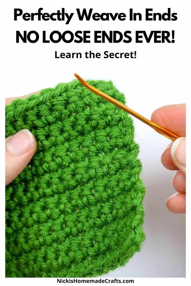 How to easily Weave in Ends Perfectly on Crochet Projects - Nicki's ...