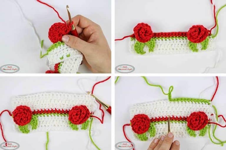 Rosebud Crochet Stitch Pattern - Detailed Photo and Video Tutorial