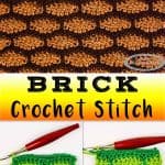 Easy Brick Crochet Stitch Free Tutorial - Nicki's Homemade Crafts
