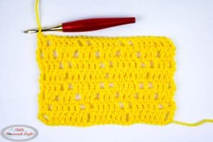 How to Crochet the Diamond Lace Stitch Pattern - Detailed Tutorial