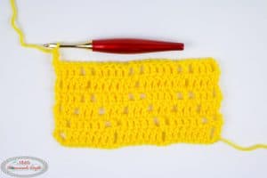 How to Crochet the Diamond Lace Stitch Pattern - Detailed Tutorial