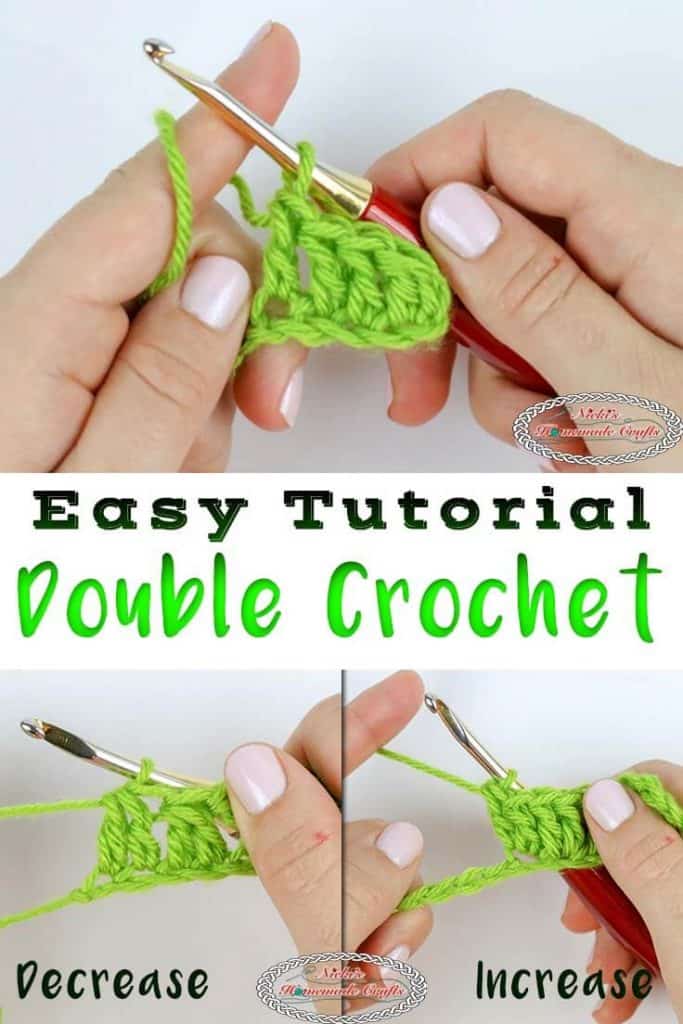How to Crochet a Double Crochet - Beginner Video and Photo Tutorial