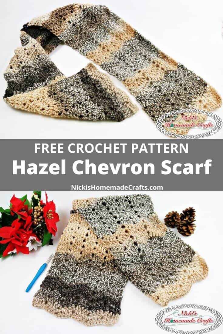 Beautiful Chevron Scarf Free Crochet Pattern - Nicki's Homemade Crafts