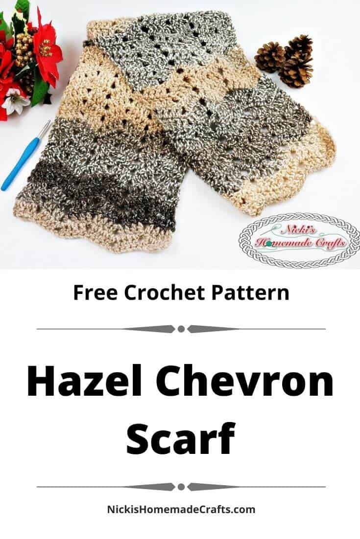 Beautiful Chevron Scarf Free Crochet Pattern - Nicki's Homemade Crafts