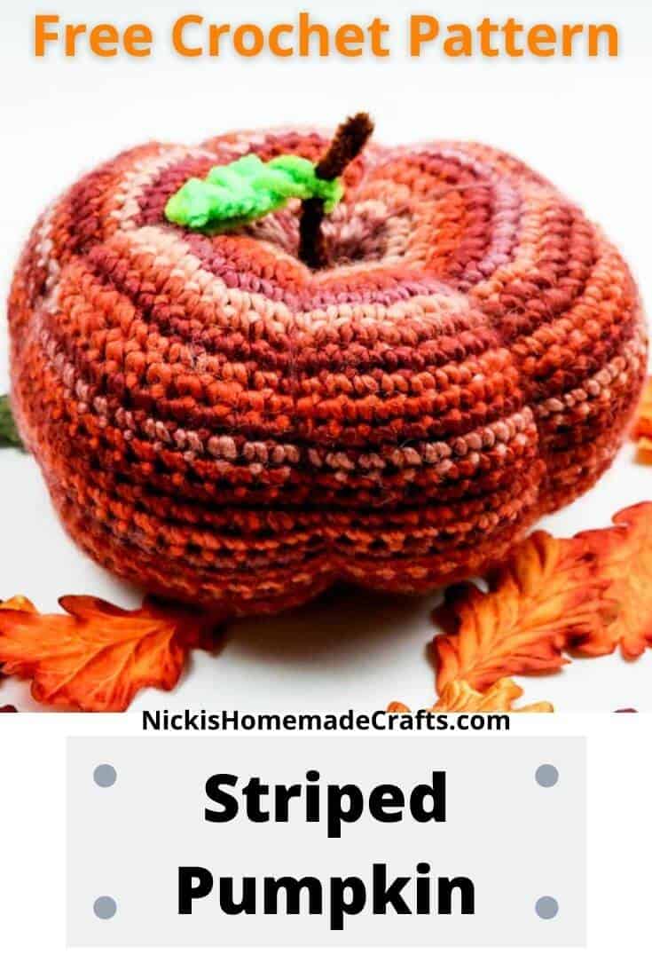 Striped Pumpkin - Perfect for Fall & Thanksgiving - Free Crochet Pattern