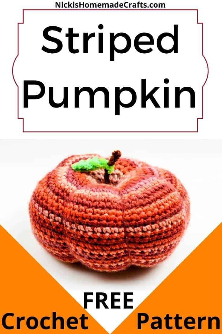 Striped Pumpkin - Perfect for Fall & Thanksgiving - Free Crochet Pattern