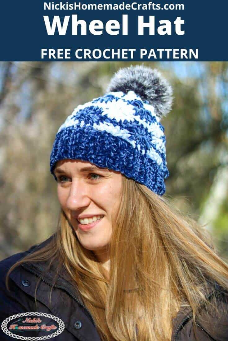 How to Crochet a Velvet Hat using the Wheel Stitch - Free Pattern