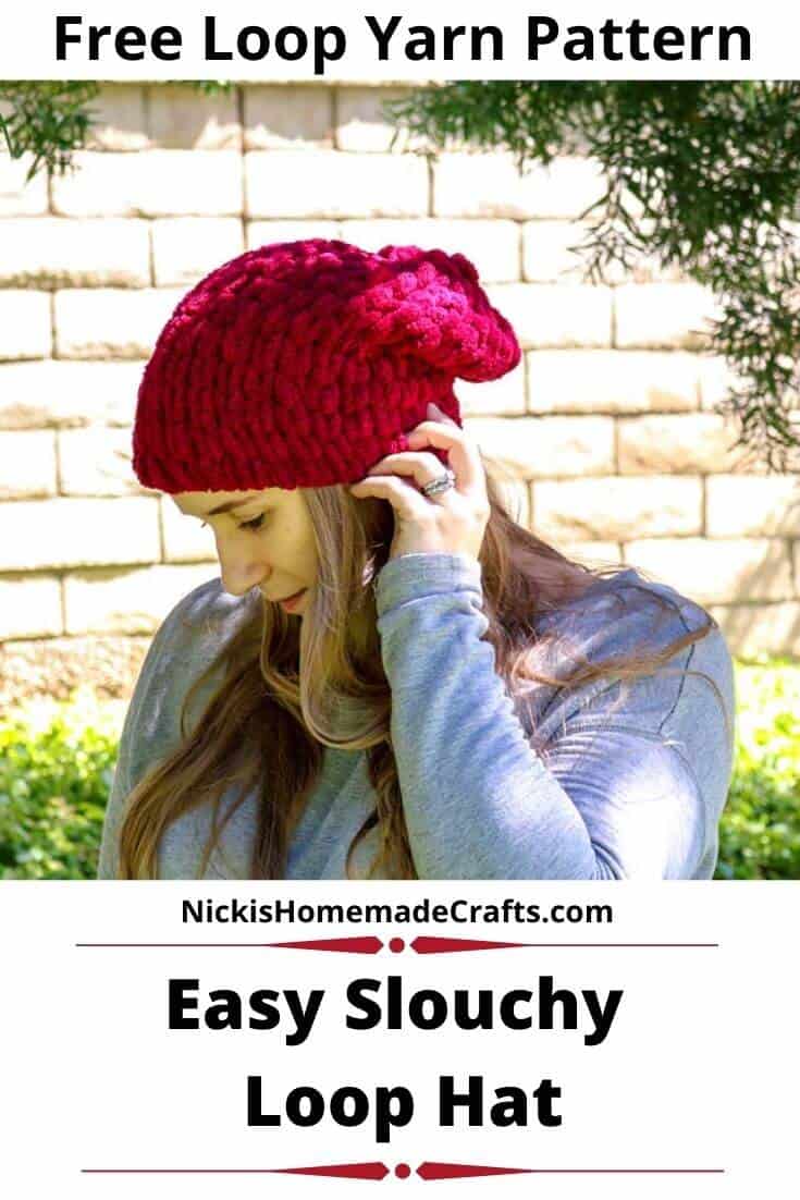 Easy Slouchy Loop Hat - Free Pattern using Loop Yarn