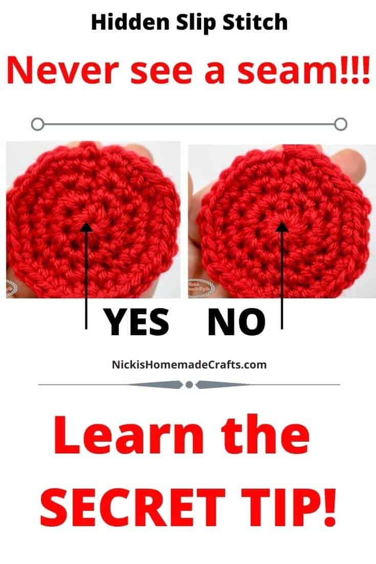 Crochet a Hidden Slip Stitch to Create an Invisible Seam