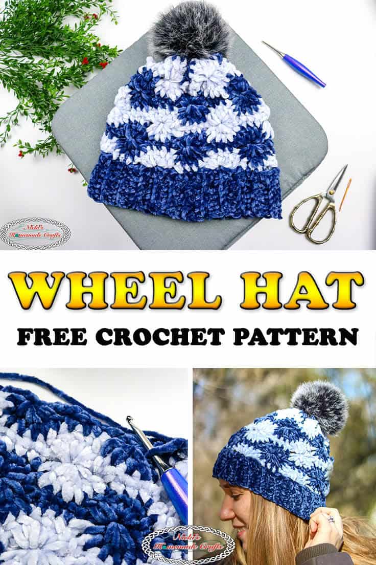 How to Crochet a Velvet Hat using the Wheel Stitch - Free Pattern