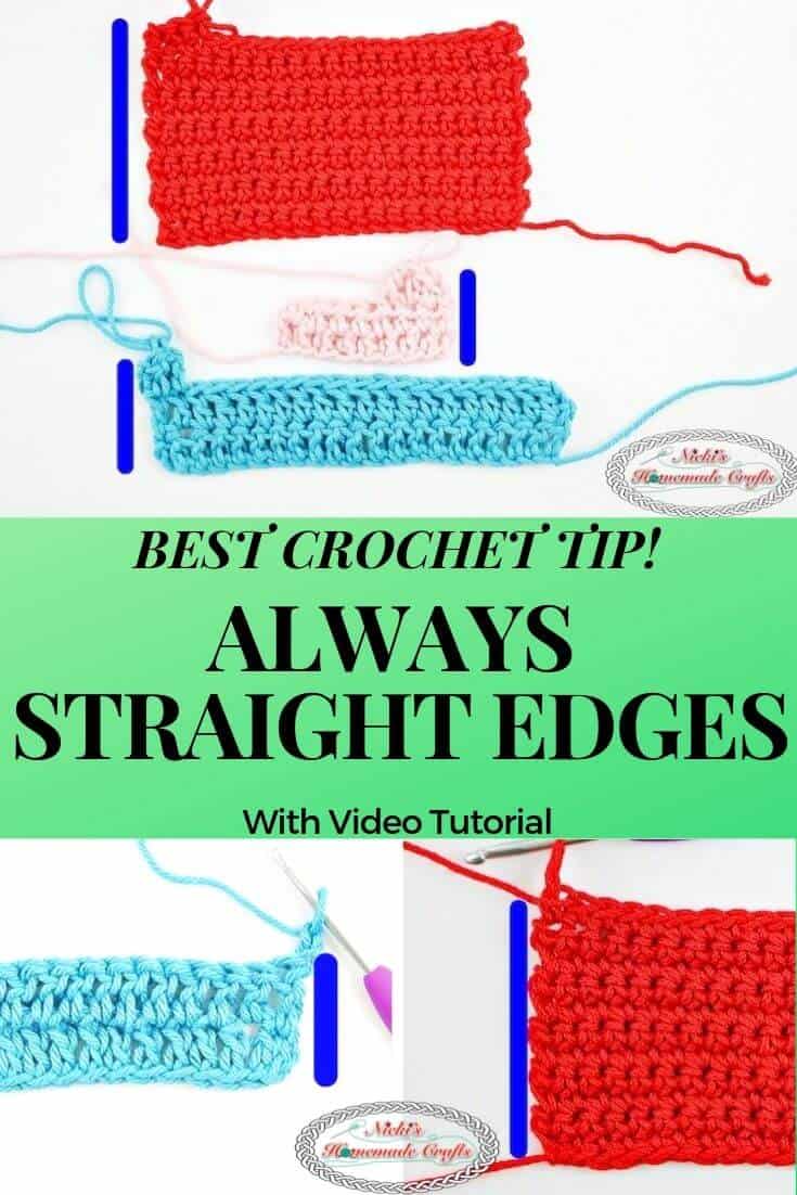 How to Always Crochet Straight Edges in Rows - Photo and Video Tutorial ...