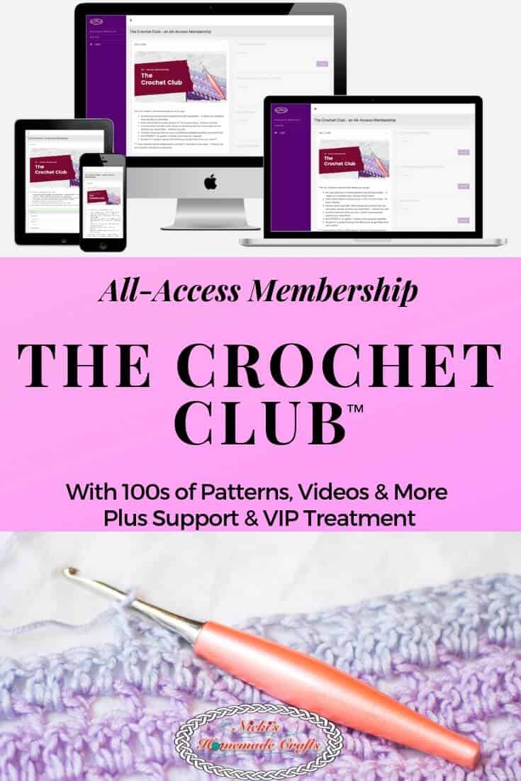 The Crochet Club - an All-Access Membership - Nicki's Homemade Crafts
