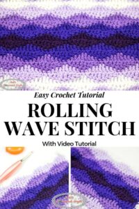 Crochet the Rolling Waves Stitch Easily - Nicki's Homemade Crafts