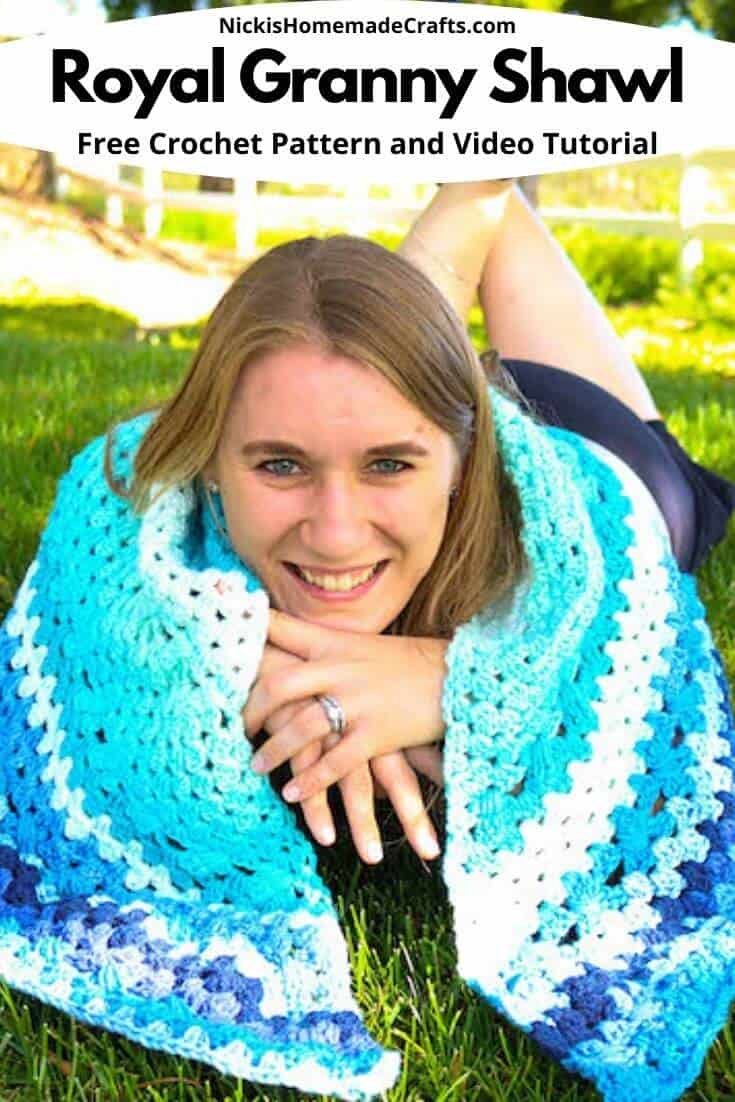 Beautiful Crochet Granny Shawl Pattern - Nicki's Homemade Crafts