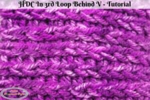 EXTENDED Half Double Crochet Stitch - Easy Tutorial for EHDC - Nicki's ...