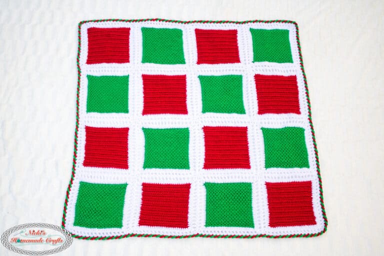 How to Crochet a Holiday Square Blanket with this Easy Pattern - Nicki ...