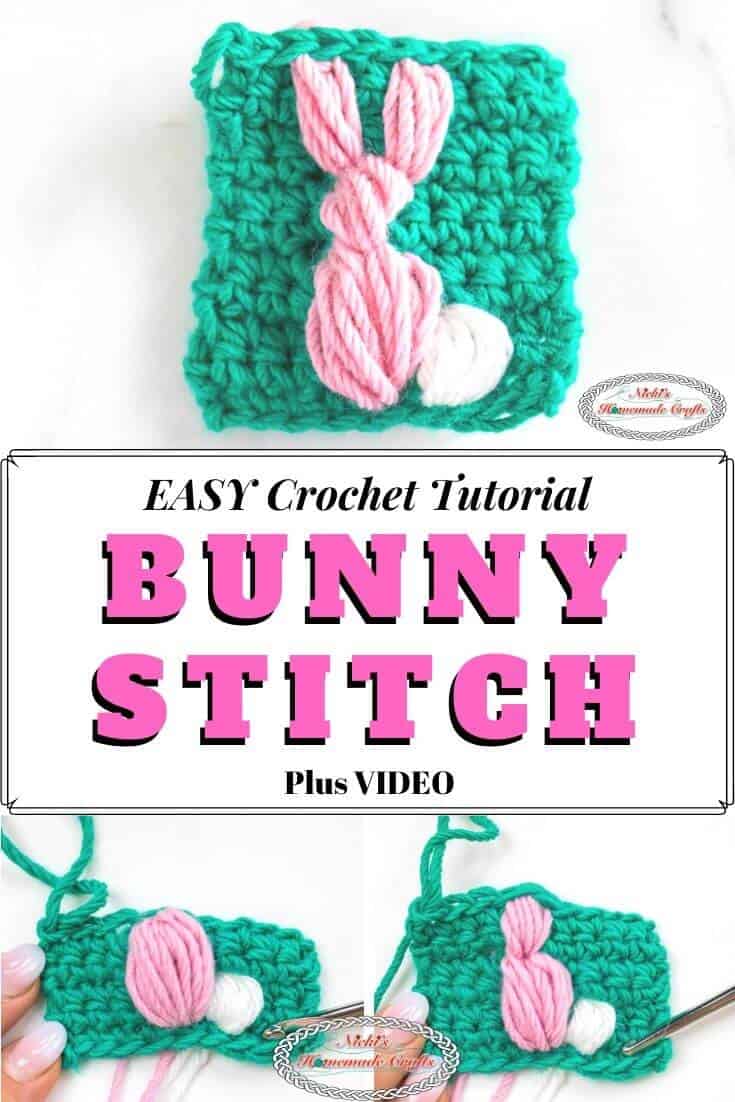 How to Crochet the BUNNY STITCH Easily - Nicki's Homemade Crafts