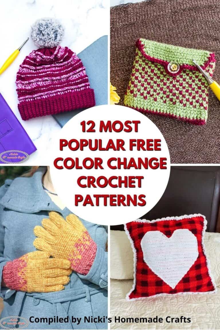 12 Stunning Free Multicolor Crochet Patterns - Nicki's Homemade Crafts