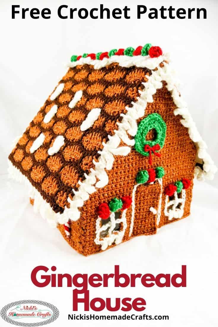 How to Crochet a Gingerbread House for Christmas - Free Pattern