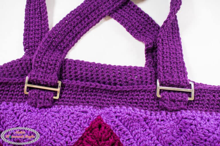 Easy Patchwork Crochet Project Bag - Free Pattern - Nicki's Homemade Crafts
