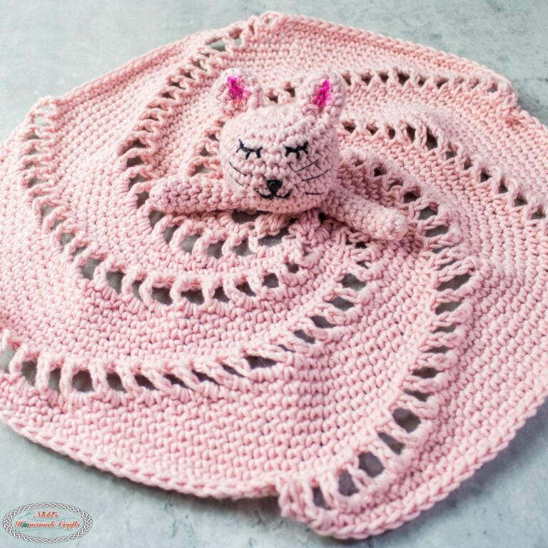 FREE Snuggle Bunny Lovey Crochet Pattern with Linked Stitches - Nicki's ...