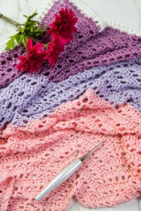 Easy Crochet Tulip Chevron Shawl - Free Pattern with Video Tutorial ...