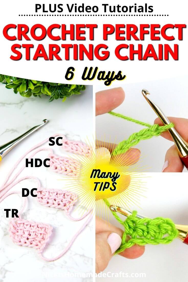 5 Tips to Crochet The Perfect Starting Chain - Nicki's Homemade Crafts