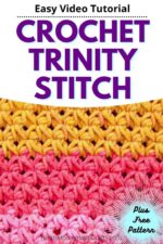 Easy Trinity Crochet Stitch Tutorial - Nicki's Homemade Crafts