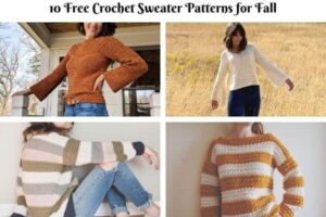 10 Amazing Fall Crochet Sweater Patterns - Nicki's Homemade Crafts