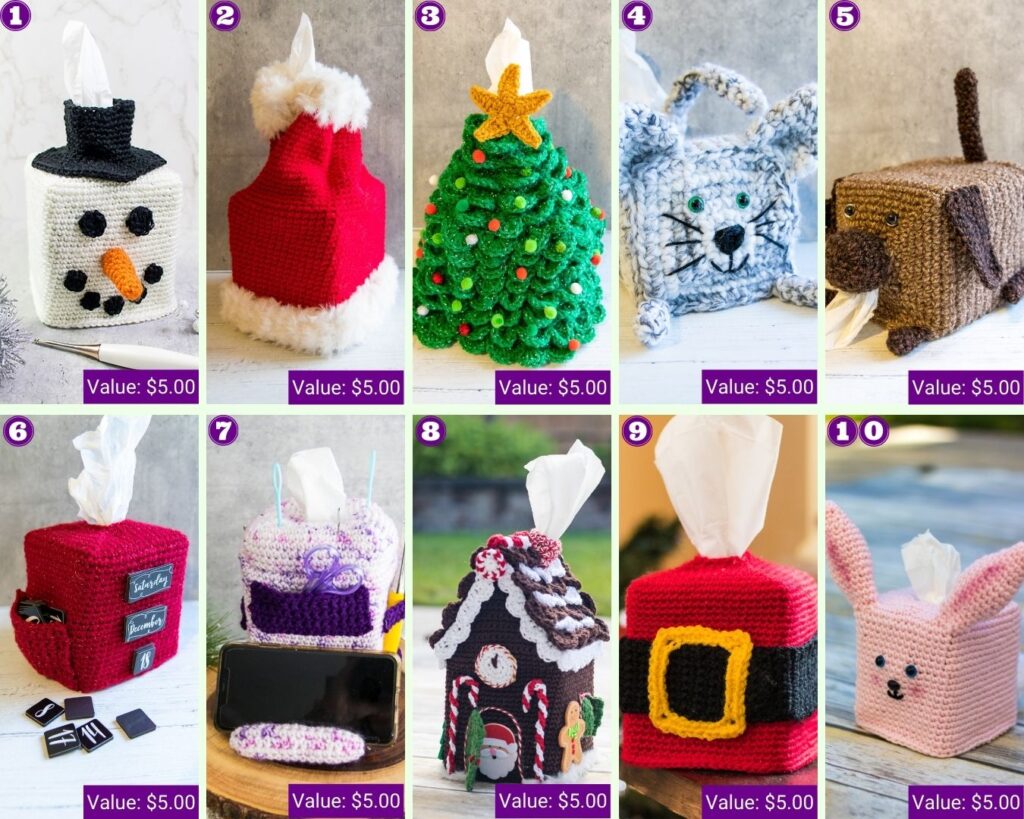 Crochet Tissue Box Covers Made Easy Video Ebook - Nicki's Homemade Crafts