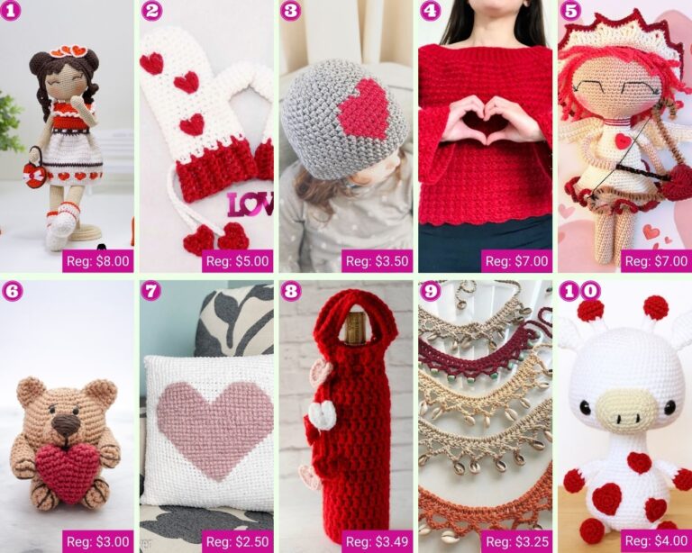 Love Bundle - 40 Crochet Patterns in 1 PDF - 5 Days only!!!